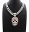 JASON MASK FRIDAY 13TH PENDANT SILVER CUBAN LINK CHAIN NECKLACE HIPHOP ...