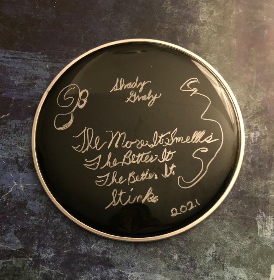 GFA Shady Grady Thomas PARLIAMENT-FUNKADELIC Signed 10" Drumhead w/SketchCOA | eBay UK