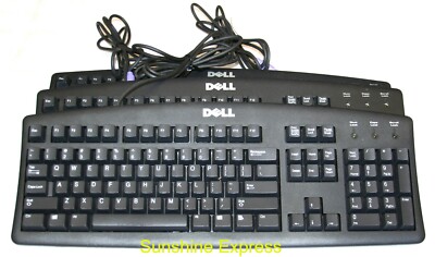 Lot of 3 OEM Dell 4N454 04N454 US 104-Key PS/2 Keyboard RT7D20 | eBay
