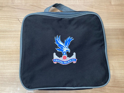 CRYSTAL PALACE LUNCH BAG BOX BLACK IN COLOUR WITH EAGLES MOTIF ON FRONT ...
