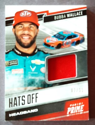 2019 Prime Racing Hats Off Headband BUBBA WALLACE 7/31 | eBay
