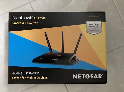 Netgear Nighthawk R7000 AC1900 Smart WiFi Router w/ Adapter and Charger ...