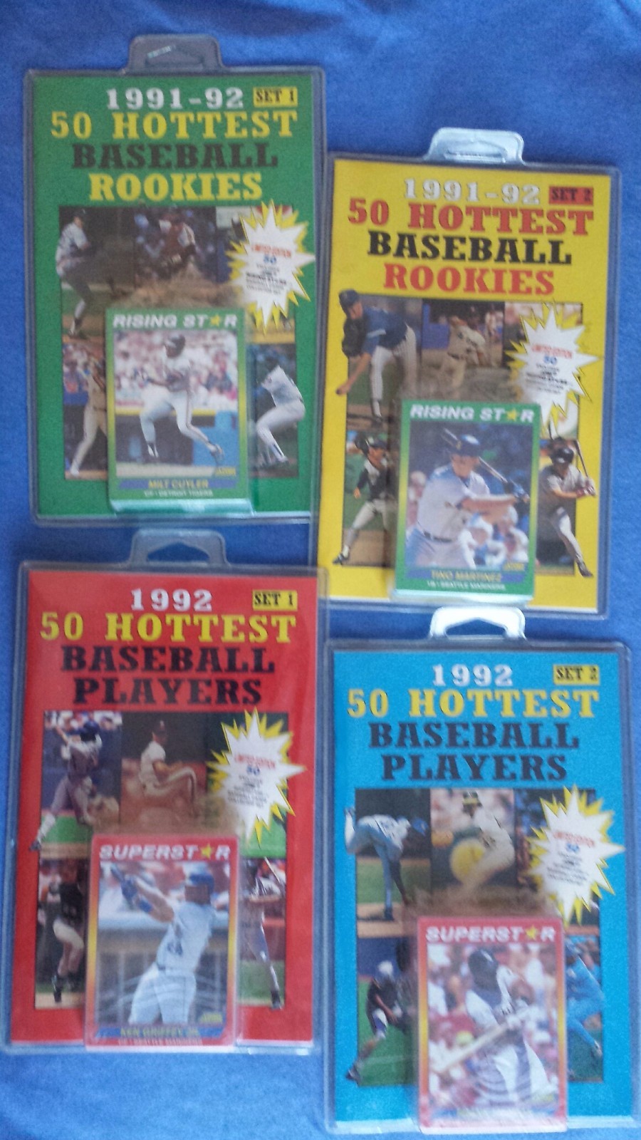 Score Sets 1 & 2 1991-92 50 Hottest Baseball Rookies & 1992 Score MLB ...