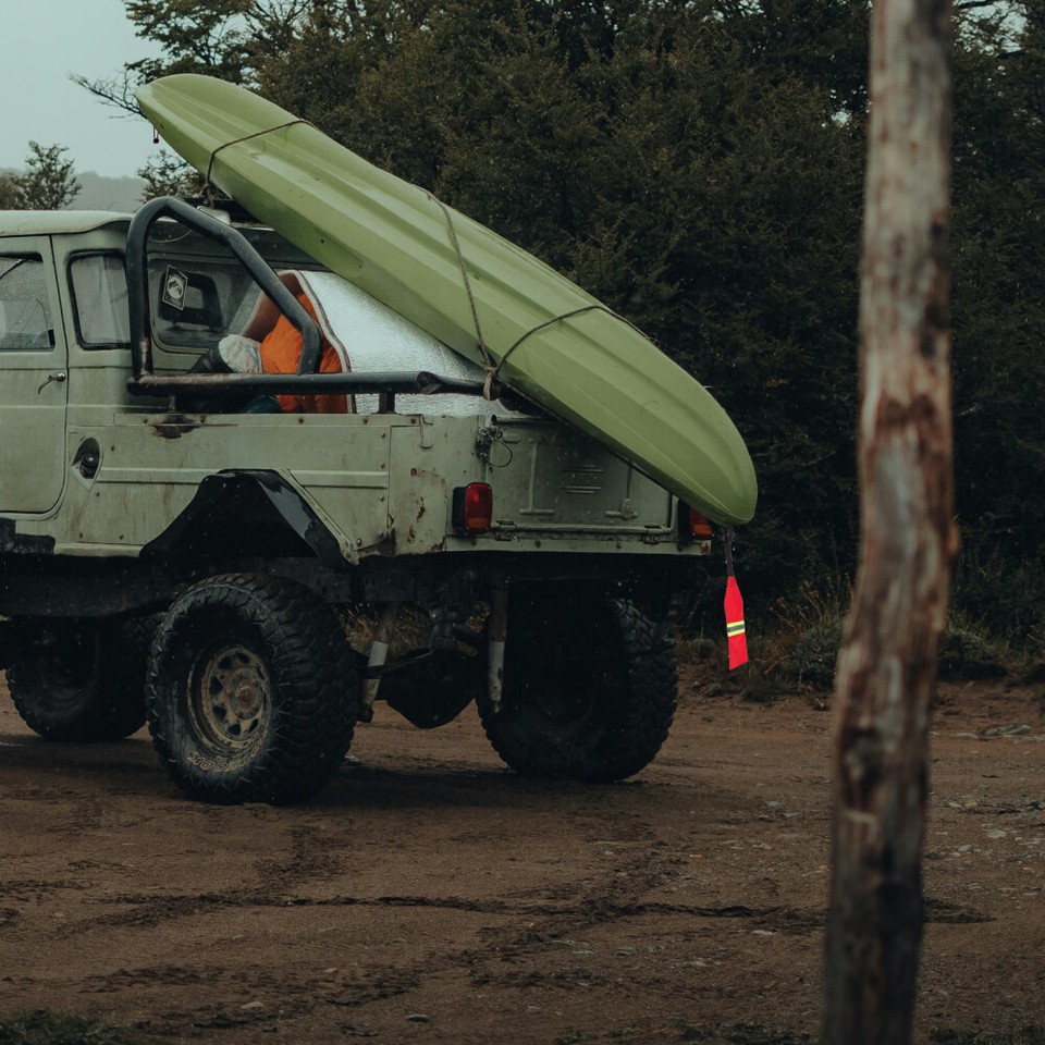 Reflective Strip Warning Flag Kayak Safety and Boat Accessories Red ...