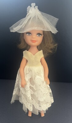 Vintage 1967 Uneeda Tiny Teens Doll Bride Time Kiddle & Dawn Friend | eBay