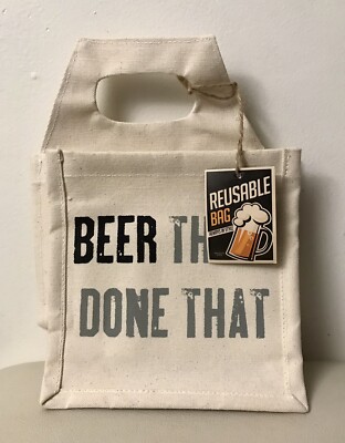 Canvas Beer There Done That 6 Pack Beer Carrying Case - New With Tag | eBay
