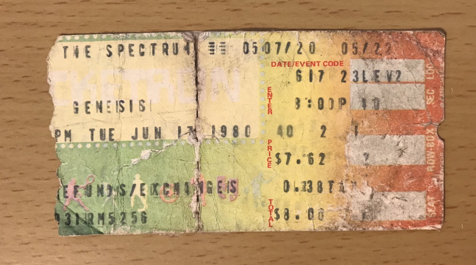 1980 GENESIS DUKE TOUR PHILADELPHIA CONCERT TICKET STUB PHIL COLLINS ...