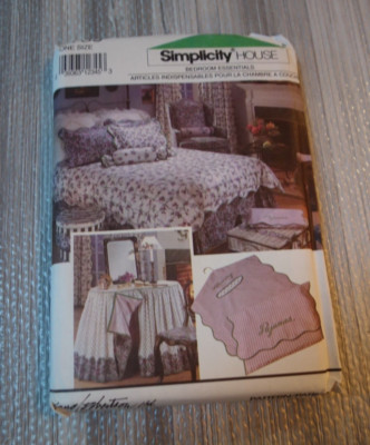 Simplicity House Pattern 7755 Bedroom Essentials/uncut | eBay