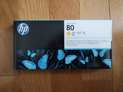 2023 GENUINE HP #80 YELLOW PRINTHEAD / CLEANER DESIGNJET 1000 1050 ...