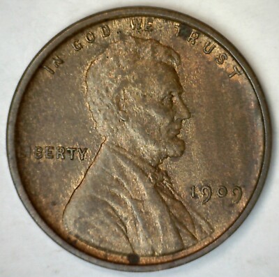 1909 VDB Lincoln Wheat Cent 1c US Type Penny Coin Uncirculated ...
