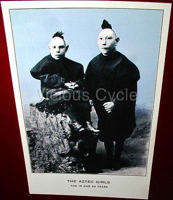 the Aztec Girls postcard, Freek-show, Circus, Pinhead, Zika, FREE Ship ...