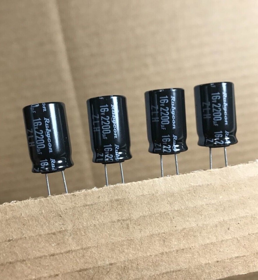 2200uf 1500uf 1000uf 820uf 680uf 470uf 10v 16v 25v 35v Rubycon ...