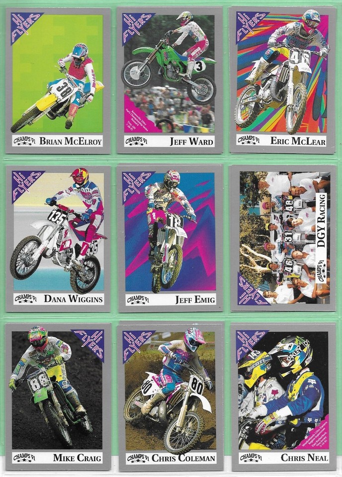 1991 Champs Hi Flyers AMA Motocross - Pick Your Cards & Fill Your Sets ...