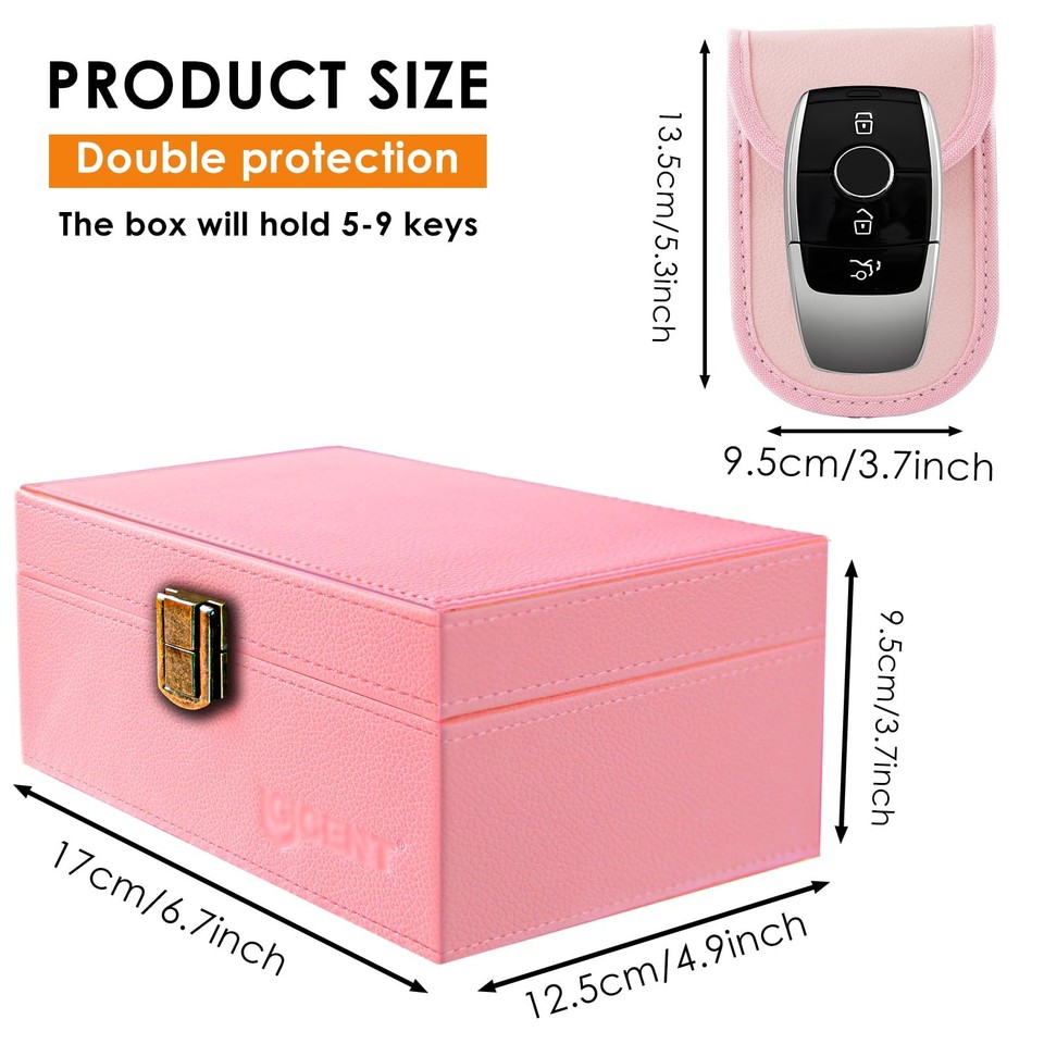 Faraday Box for Car Keys, Faraday Key Fob Protector Box, Anti Theft Car ...