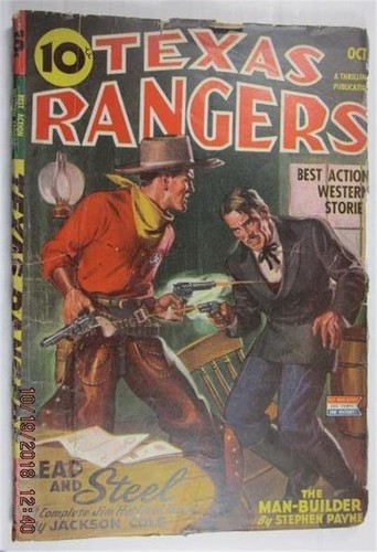 TEXAS RANGERS PULP OCT 1944 JACKSON COLE JIM HATFIELD STEPHEN PAYNE | eBay