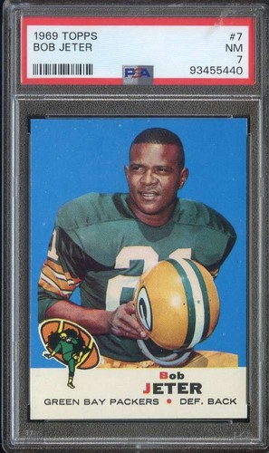 1969 TOPPS #7 BOB JETER PSA 7 PACKERS *ADT6444 | eBay