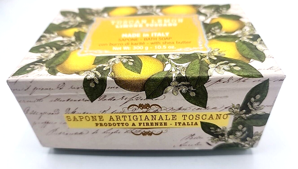 Tuscan Lemon Bath Soap Hand Made in Florence Italy 10.5 Oz New | eBay