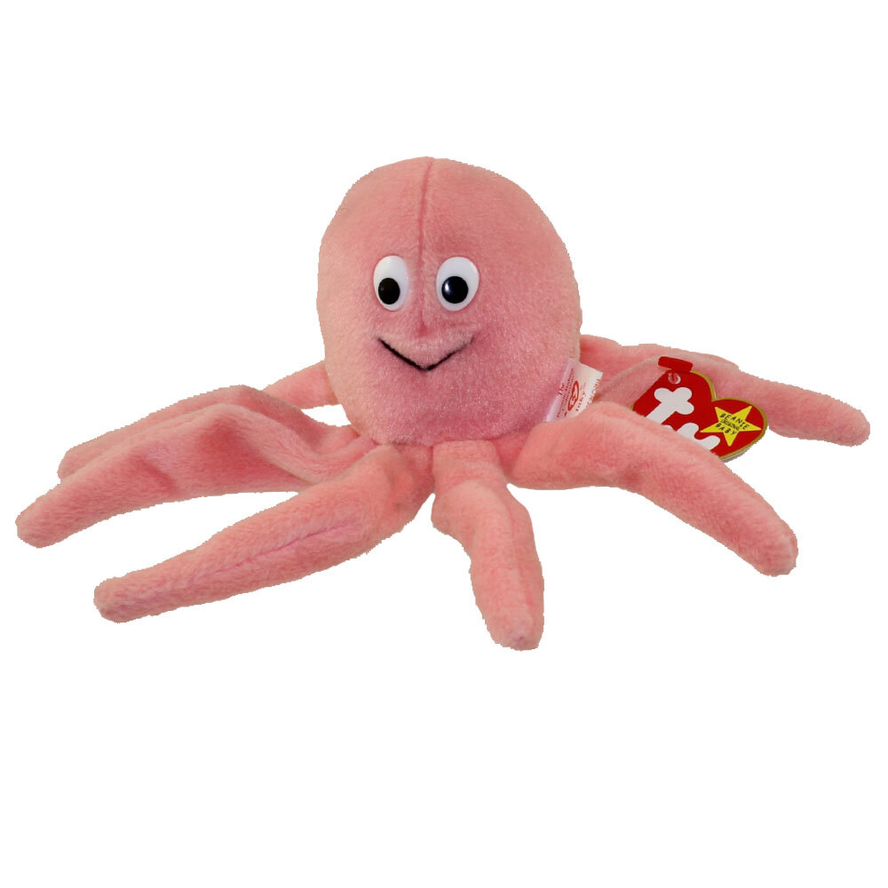 TY Beanie Baby - INKY the Octopus (6.5 inch) - MWMTs Stuffed Animal Toy ...