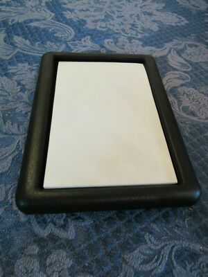 Black Leather Desk Office Table Organizer Supplies Paper Holder Storage ...