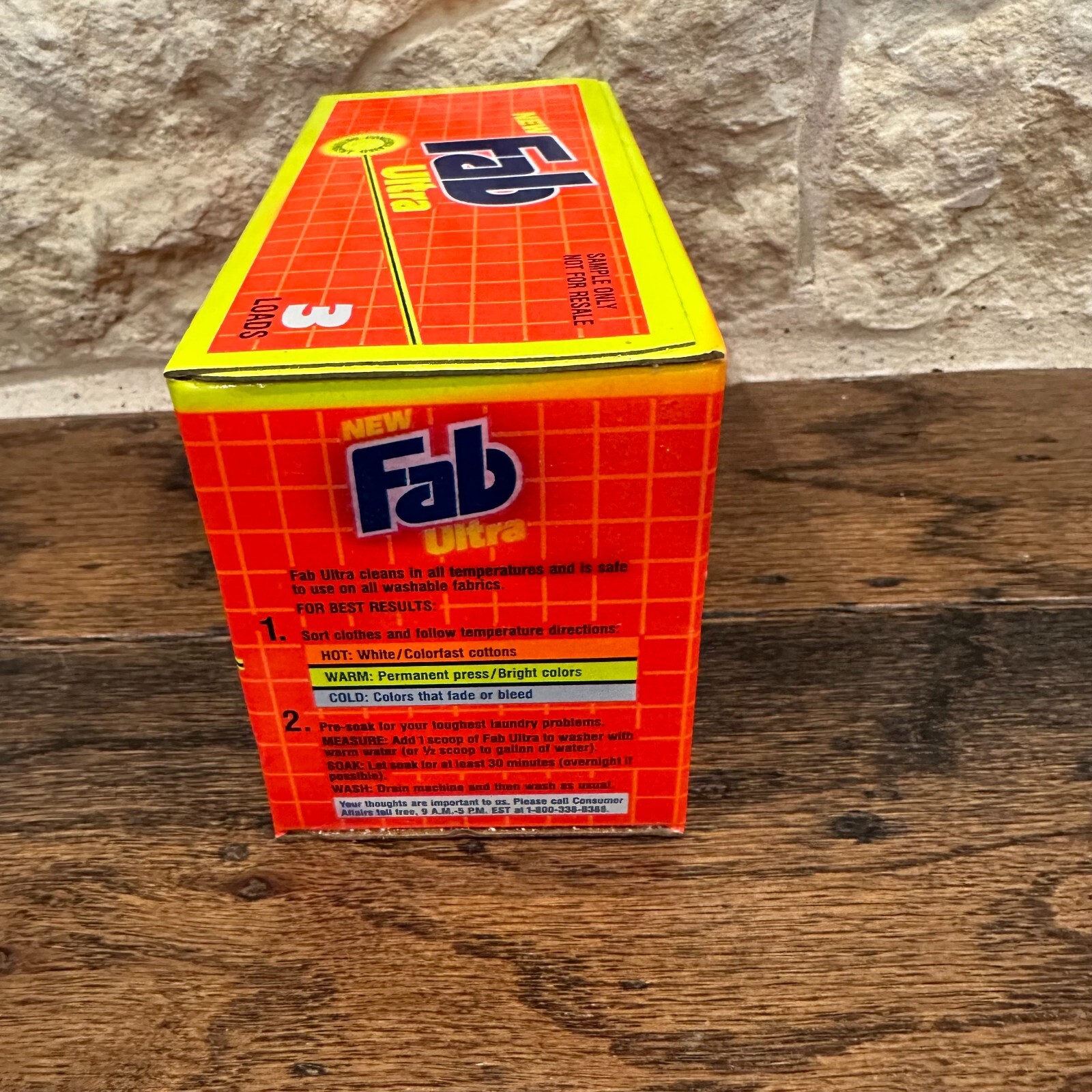 FAB Ultra Laundry Detergent 7 Ounces New Old Stock Vintage 80's Rare ...