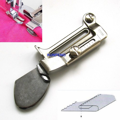 DOUBLE FOLD CLEAN FINISH STRAIGHT HEMMING FOLDER ATTACHMENT FOR SEWING ...