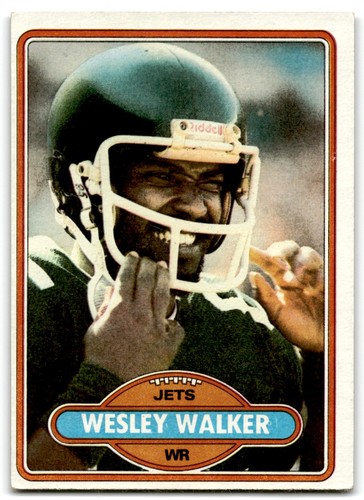 1980 Topps Wesley Walker New York Jets #315 | eBay