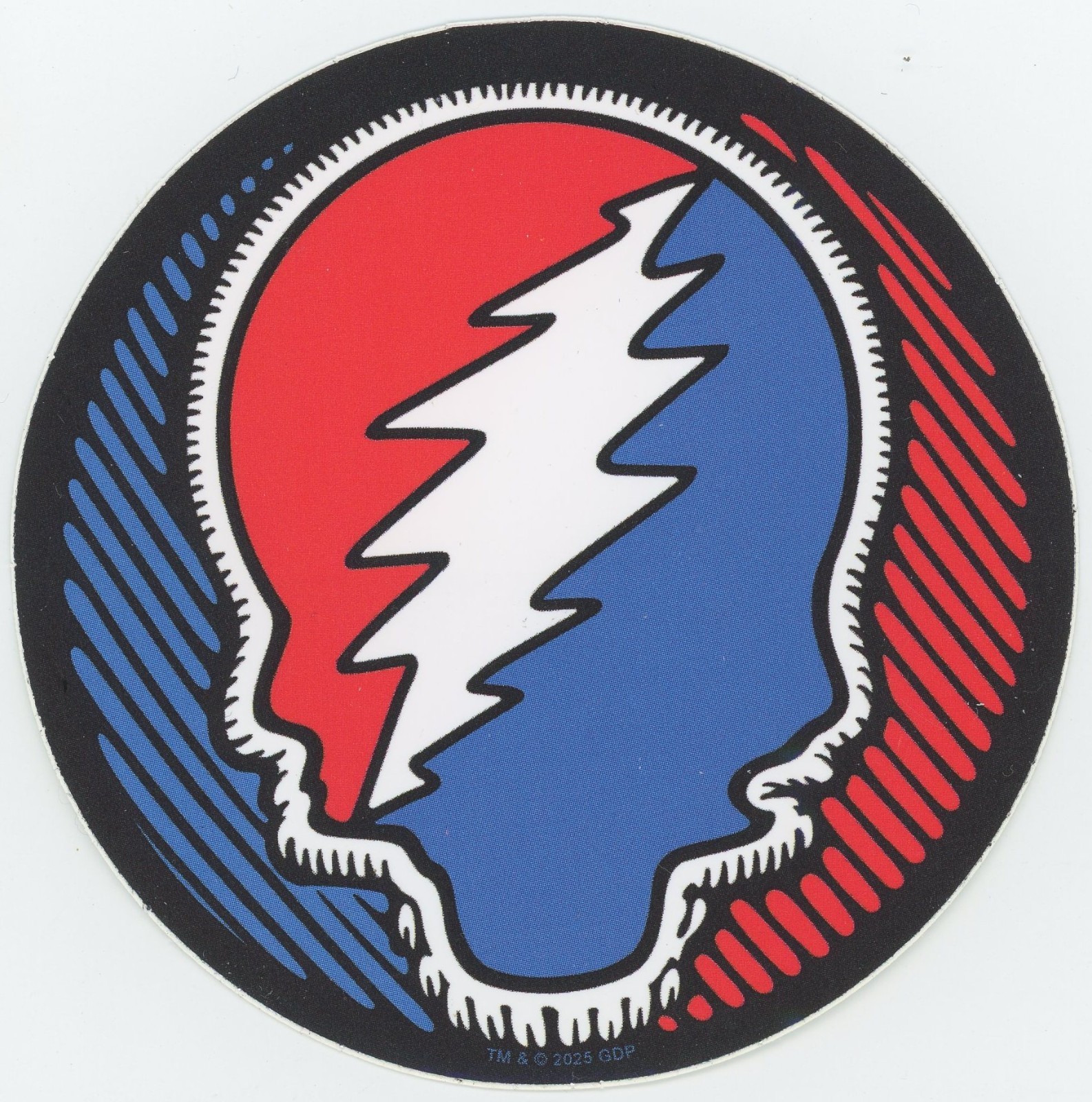 Liquid Blue Grateful Dead Steal Your Face Silhouette Sticker Deadhead ...