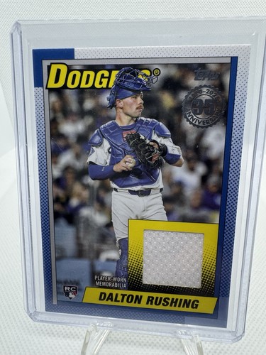 2025 Topps Update Series Dalton Rushing RC Player-Worn Relic #90RU-DR ...