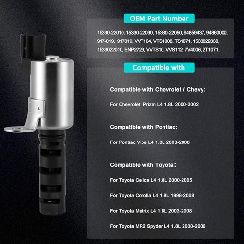 15330-22010 15330-22030 OCV Oil Control Variable Valve (1.8L L4) Timing ...