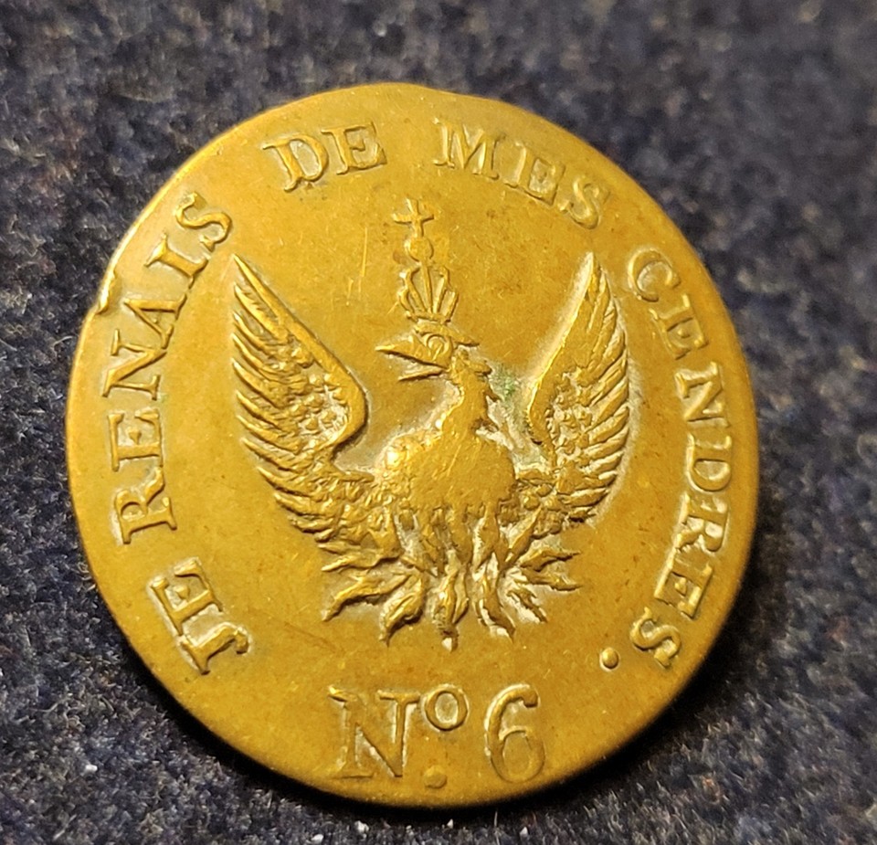 EARLY 1800s PHOENIX BUTTON TYPE FOUND IN NATIVE AMERICAN SITES HATIAN ...