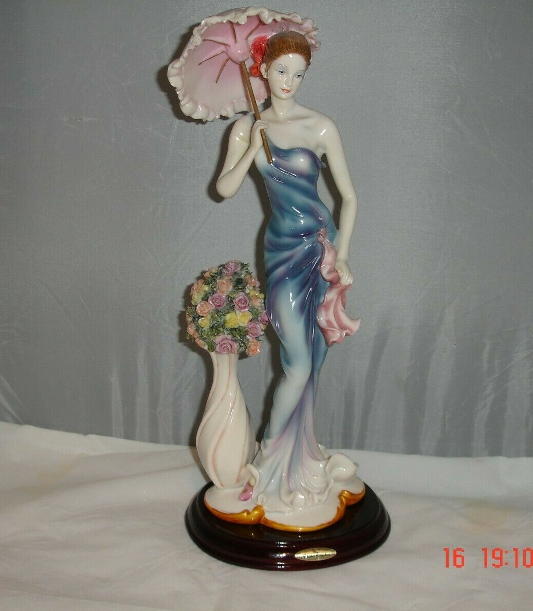 2002 Crosa Collection 15'' Lady with Umbrella | eBay
