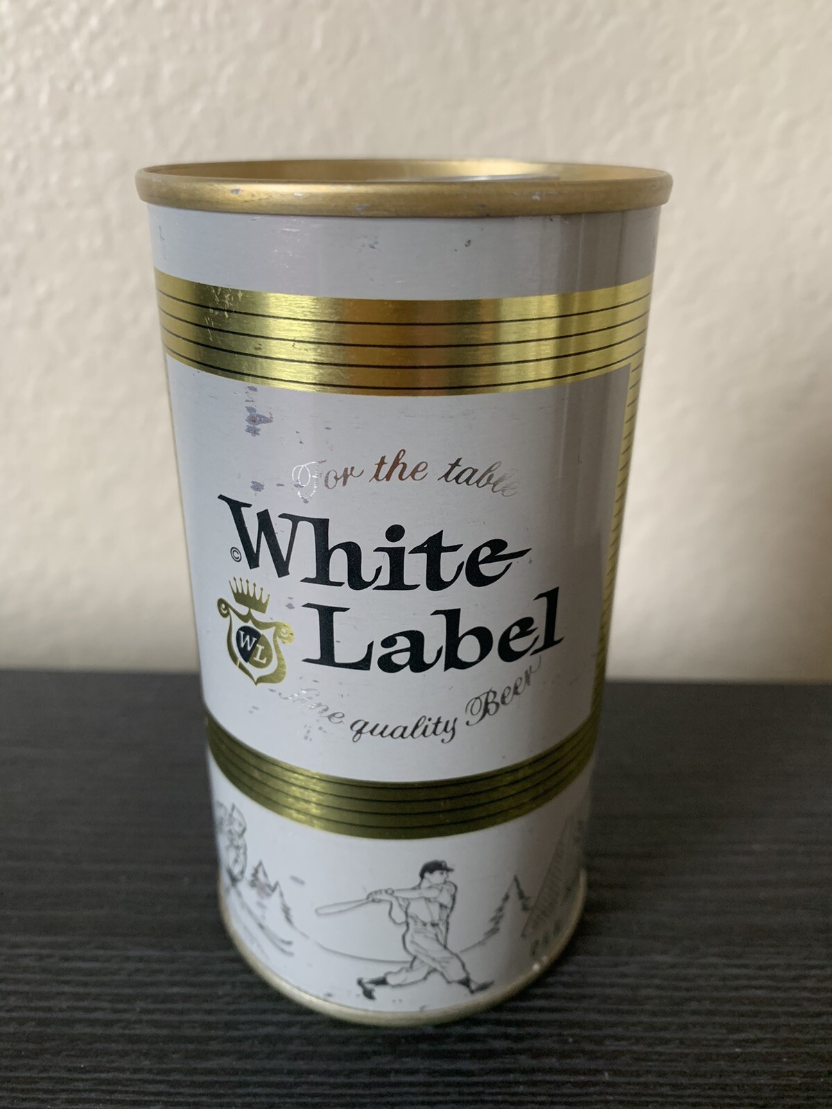 White Label Beer Can 1970s Factory Sealed Empty Vintage Pull Tab | eBay