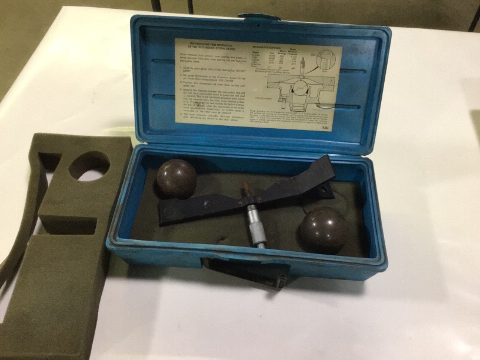 Ford Rotunda Disc Brake Rotor Gauge Kit Tools Set T-71P-1102-A | eBay