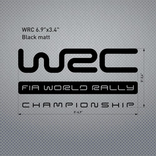 WRC FIA World Rally Championship Decal Sticker Aufkelber Pegatina ...