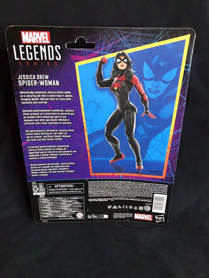 Marvel Legends Retro Jessica Drew Spider-Woman Spider-Man Action Figure ...
