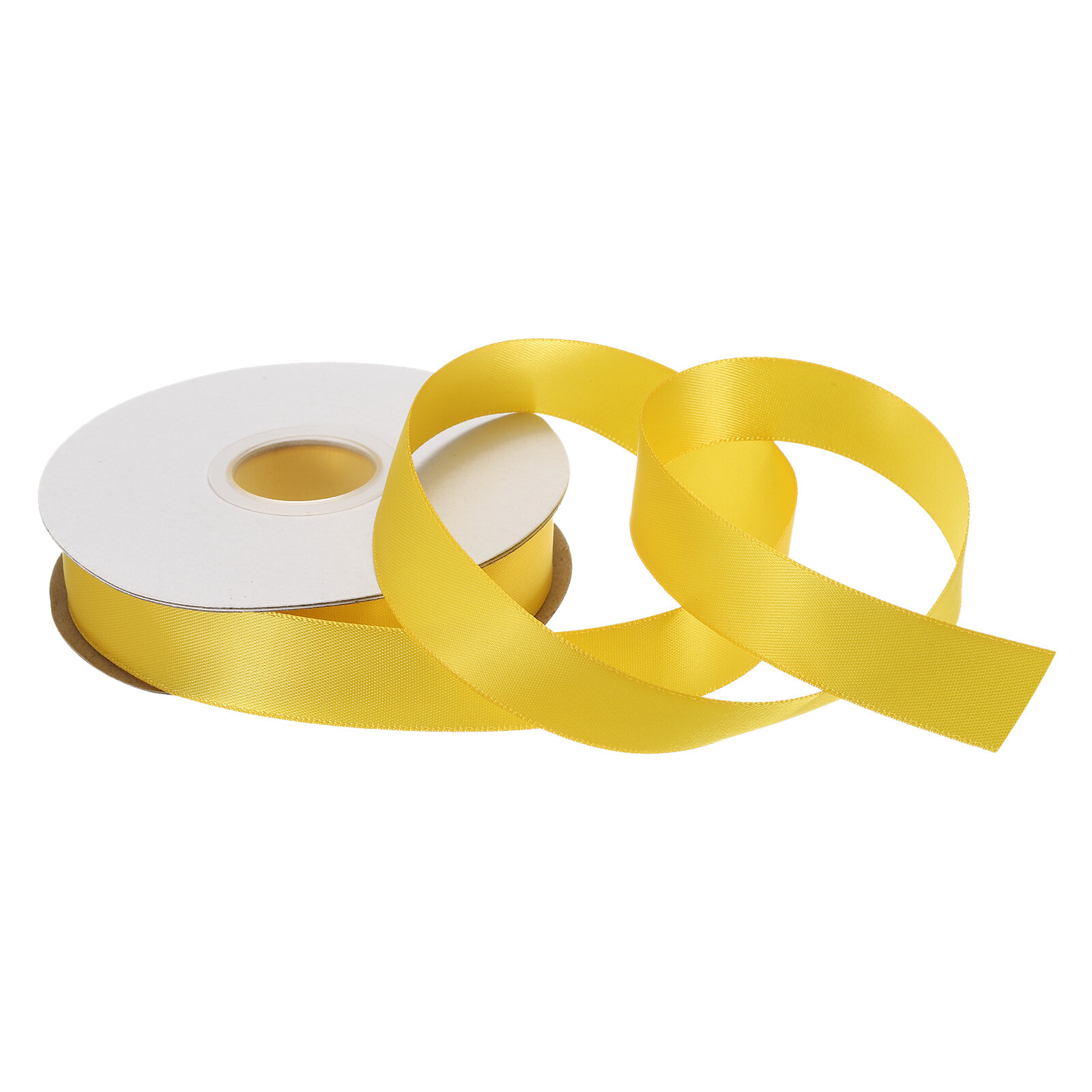 3/4" 25 Yard Satin Ribbon Grosgrain Wedding Bouquet Ribbon Corn Yellow ...