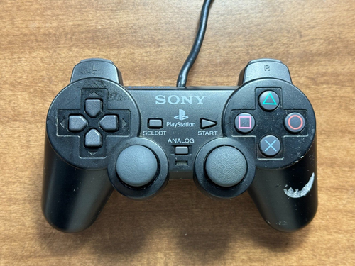 Sony PlayStation DualShock 2 Controller (Black) SCPH-10010 Genuine ...