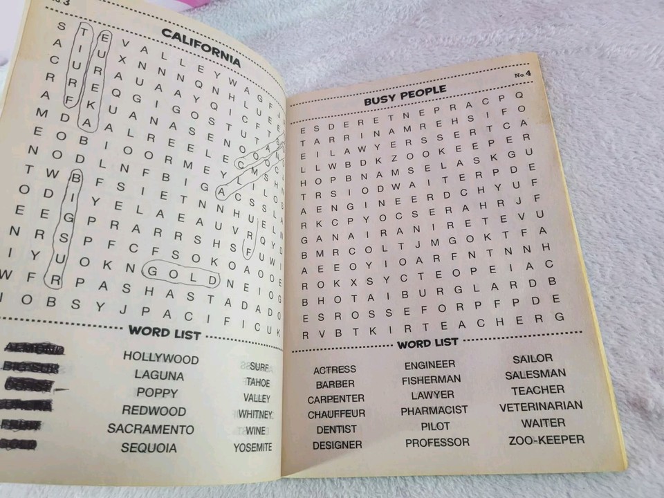 Great Big Word Finds Search Kappa Books Bendon Posh Coloring Book 3 pc ...