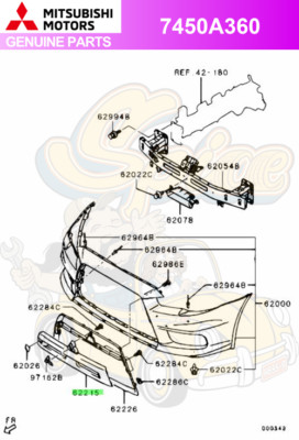 Genuine Mitsubishi Molding 7450A360 | eBay