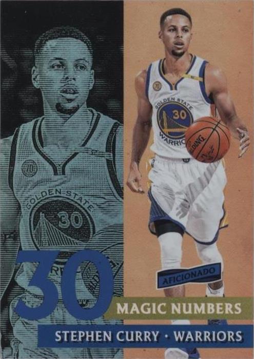 2016-17 Panini Aficionado - Magic Numbers Stephen Curry #4 for sale ...
