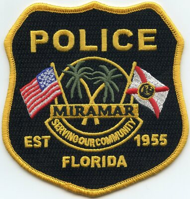 MIRAMAR FLORIDA FL State Flag POLICE PATCH | eBay