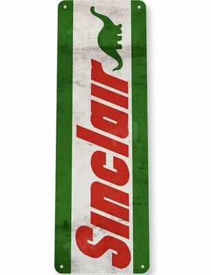 Sinclair Oil And Gas 11x4 Inch Tin Sign - Garage Art - Mechanic Display ...