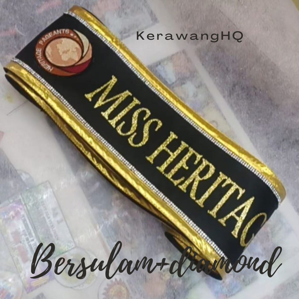 Custom Embroidered Rhinestone Pageant SATIN Sash | eBay