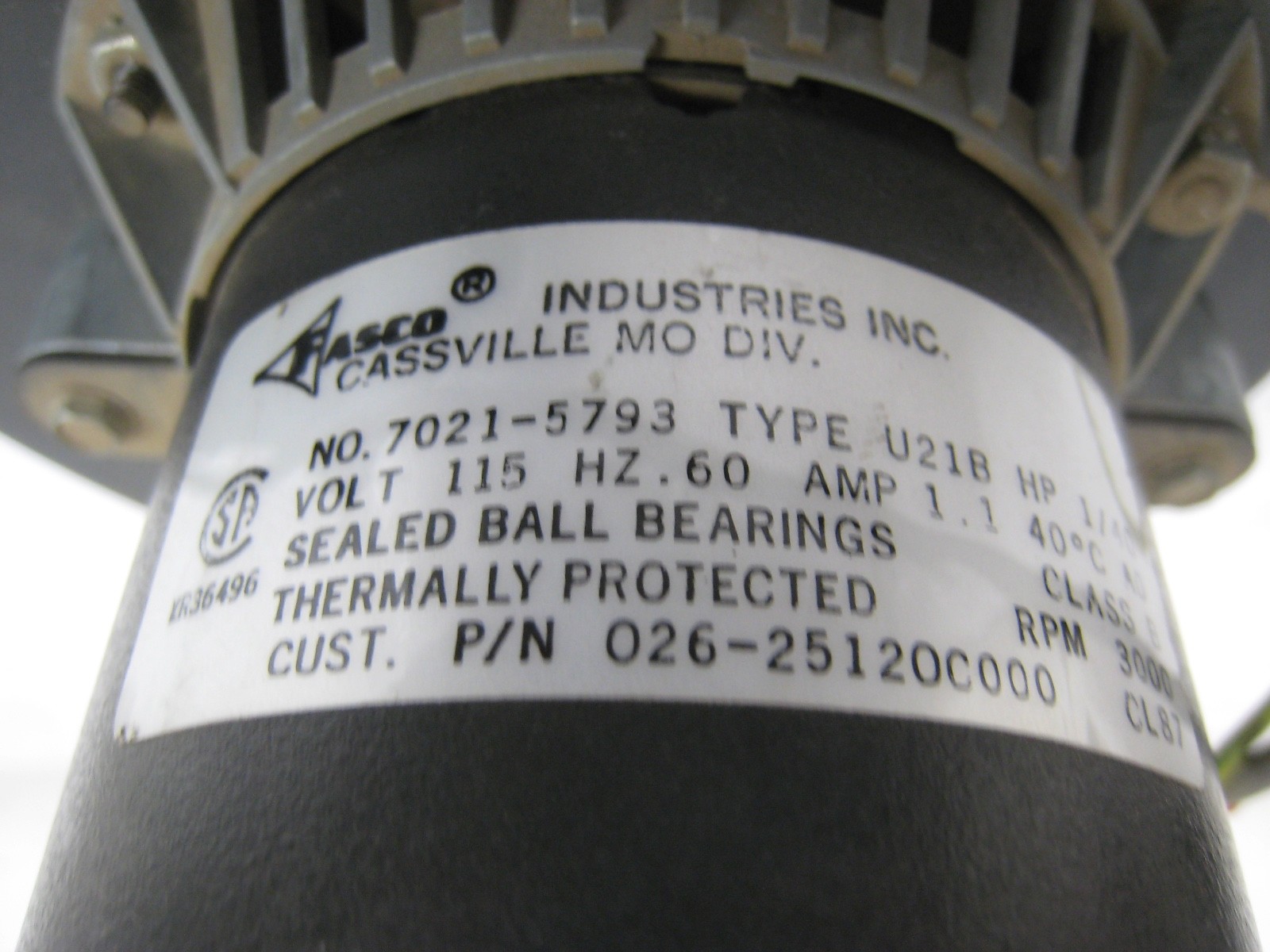 Fasco 7021-5793 Type U21B | eBay