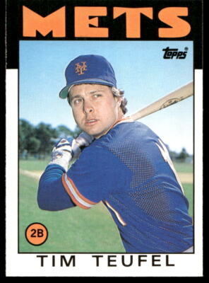 1986 Topps Traded #109T Tim Teufel New York Mets MINT | eBay