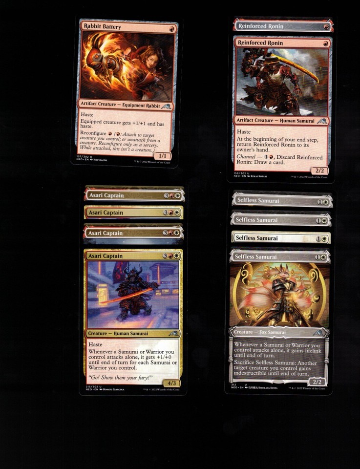 Swift Samurai-60 card Magic the Gathering deck-MTG-RARES-RED/WHITE ...
