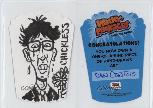 2018 Wacky Packages Go to the Movies Shaped 1/1 Dan Contois Auto Sketch ...