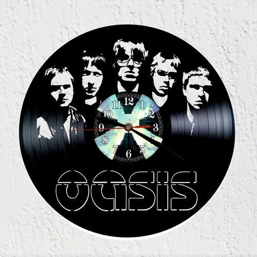 British Rock Band Vinyl Record Wall Clock Britpop Icon Oasis Gift | eBay