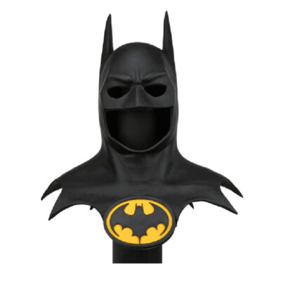 Super hero Batman full face mask Bruce Wayne helmet latex mask cosplay ...