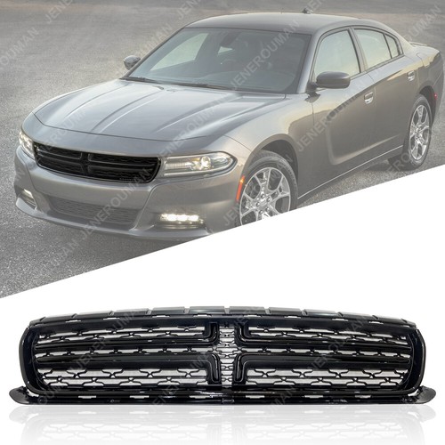 Black Grille For 2015-2023 Dodge Charger SE SXT GT RT Front Bumper ...
